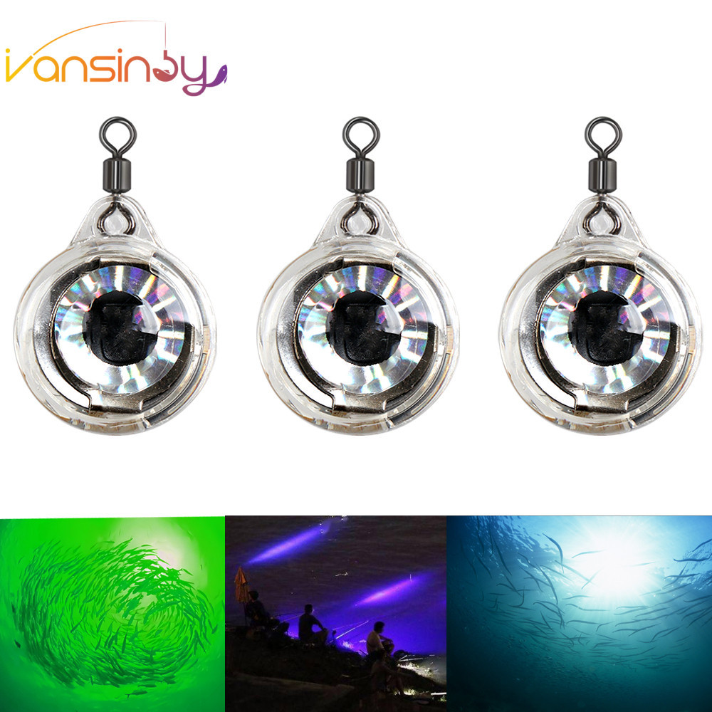 New Upgraded Luminous Fishing Lure Lights Night Fish Finders Underwater ...