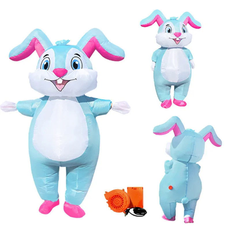 Easter Bunny Inflatable Cosplay Costume Adult ET Alien Rabbit Fantasy ...