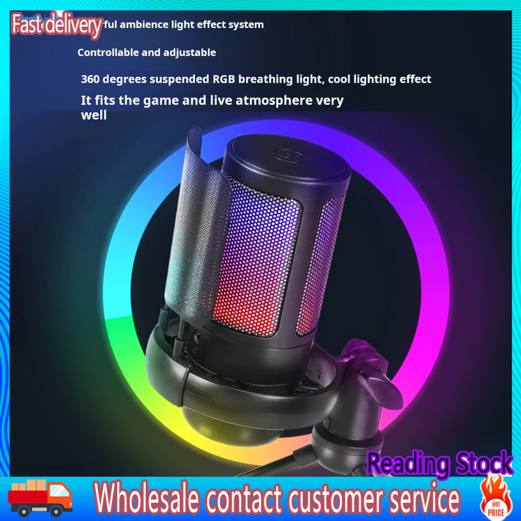 DA* Laptop Microphone Rgb Gaming Microphone with Tripod Stand and Noise ...