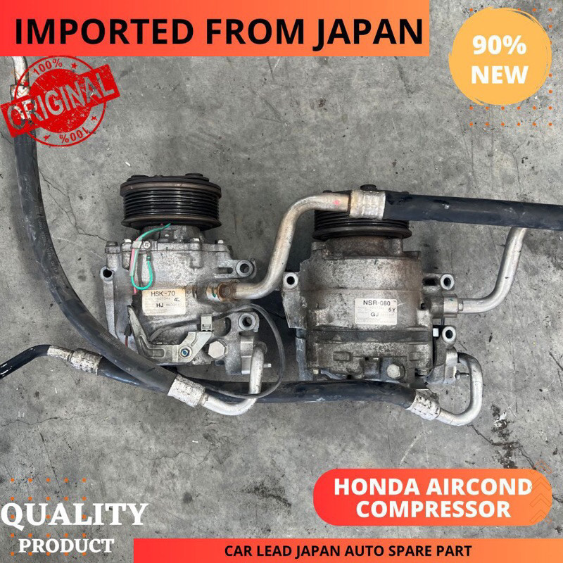 🇯🇵🇯🇵100%ORIGINAL HONDA STREAM RN6 CIVIC FD AIRCOND COMPRESSOR USED ...