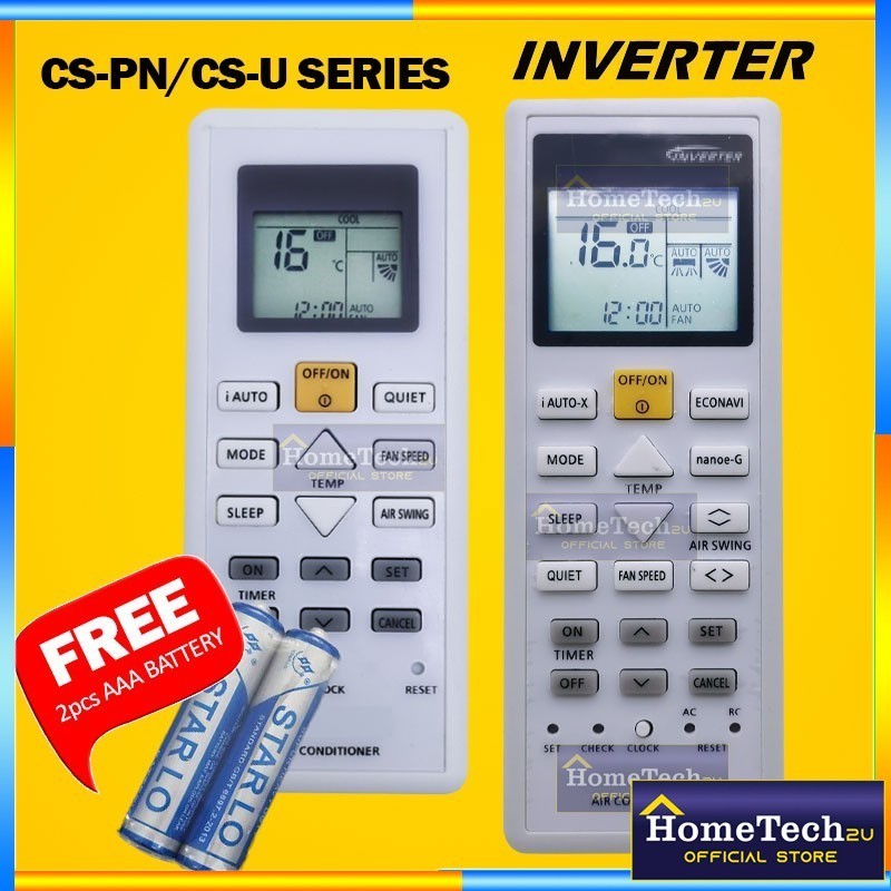 Replacement For Panasonic Air Conditioner Remote Control Inverter R32 ...