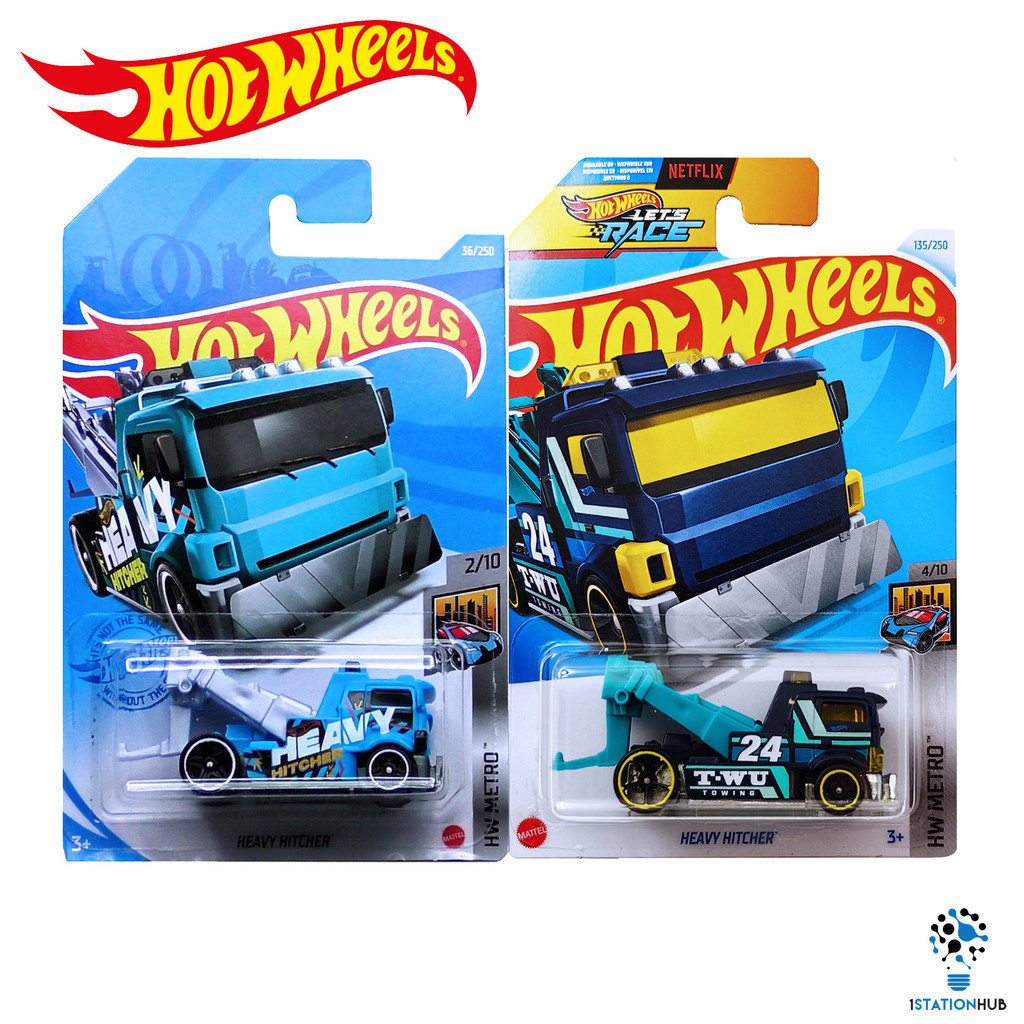 Hot Wheels HW METRO Heavy Hitcher | Tow Truck Car Collector Kids Toys ...