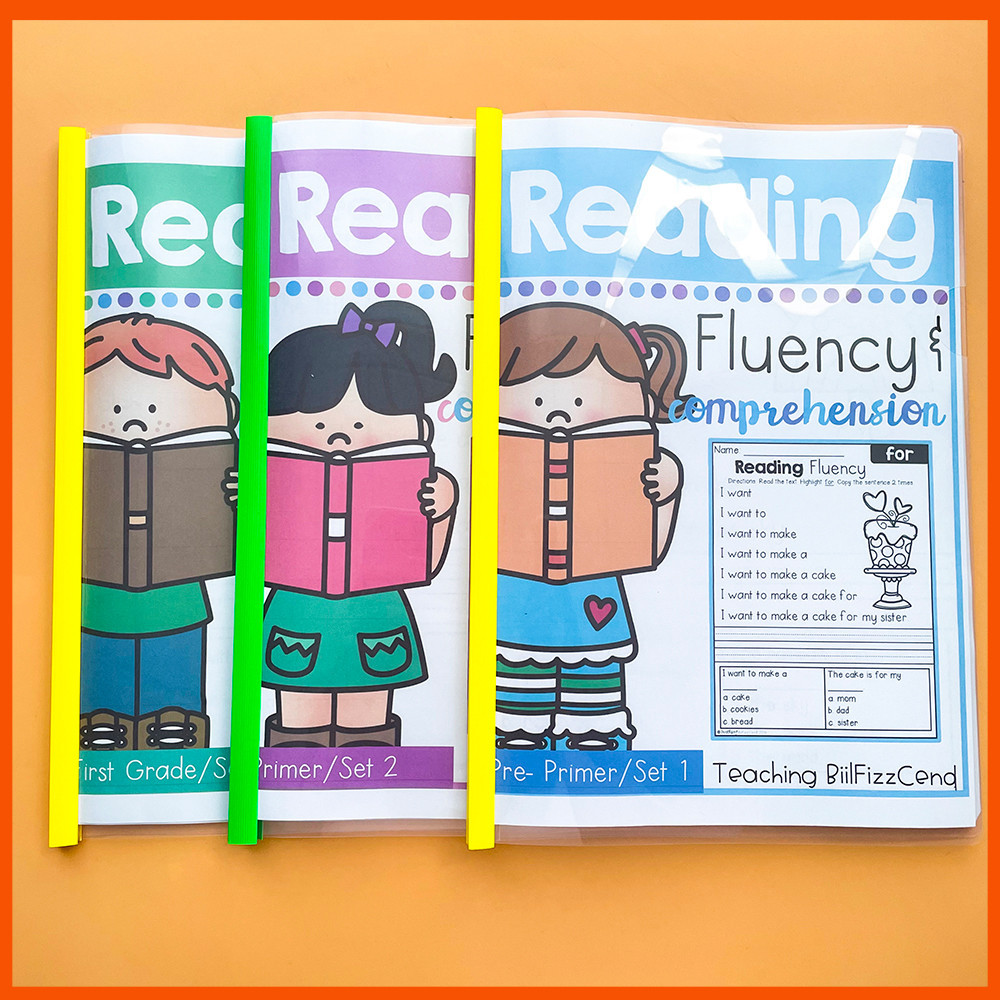 Sight Word Reading Fluency and Comprehension Workbooks English Early ...