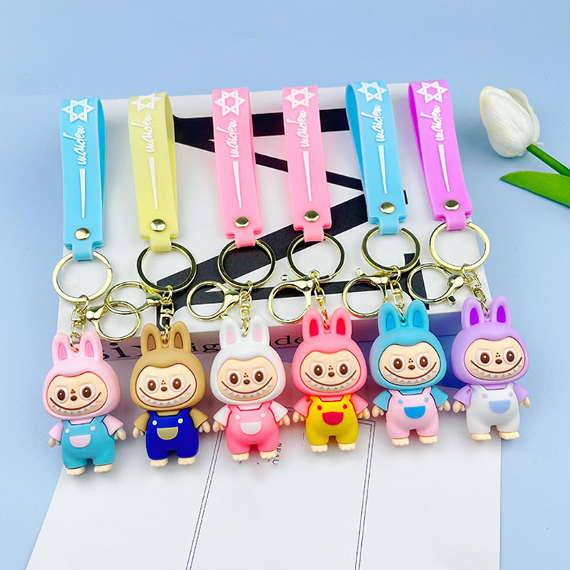 Anime Labubu Keychain Hot Accessories Key Chain Doll Bags Decoration ...