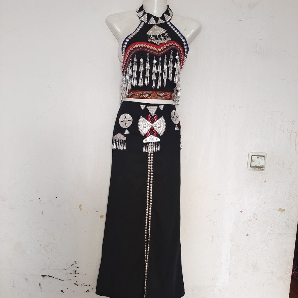 Ethnic Long Style Yunnan Stage Minority Performance Costume Costume ...