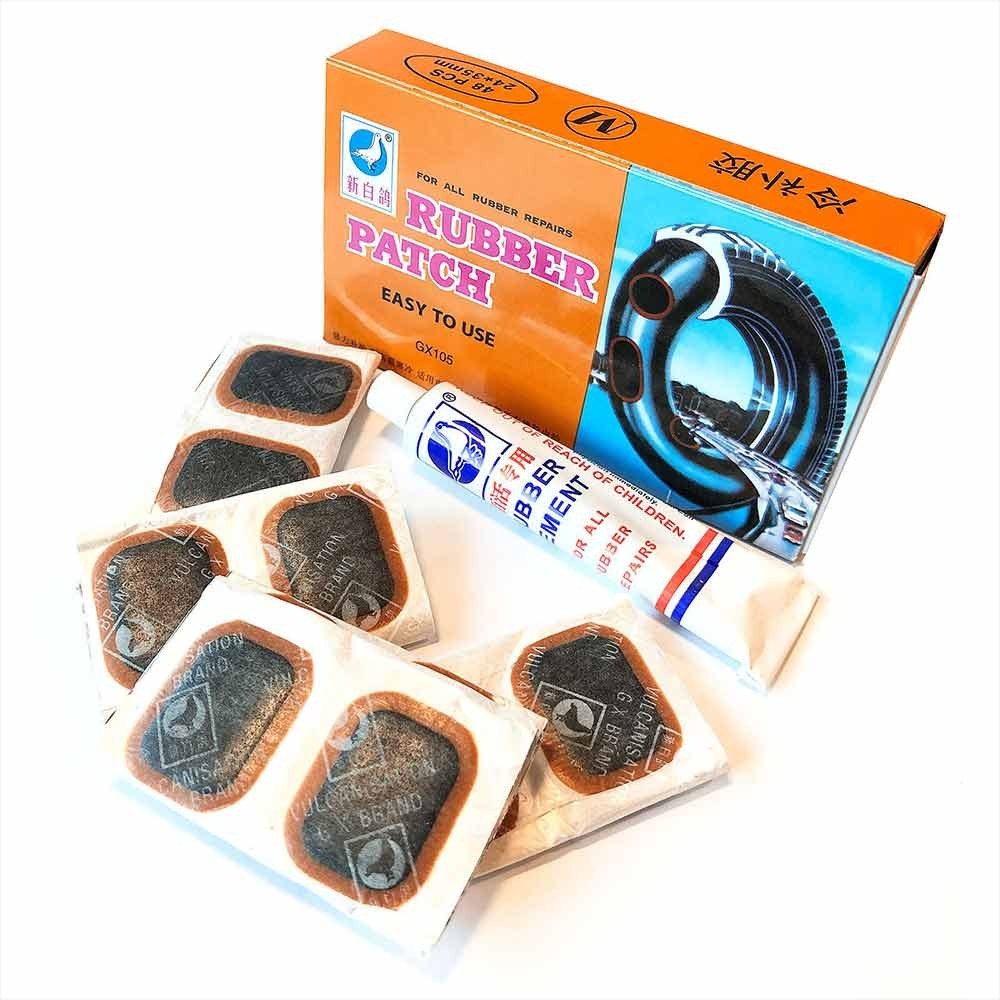 Motorcycle Motorbike Inner Tube Puncture Repair Kit 7 x Patches 1 x ...