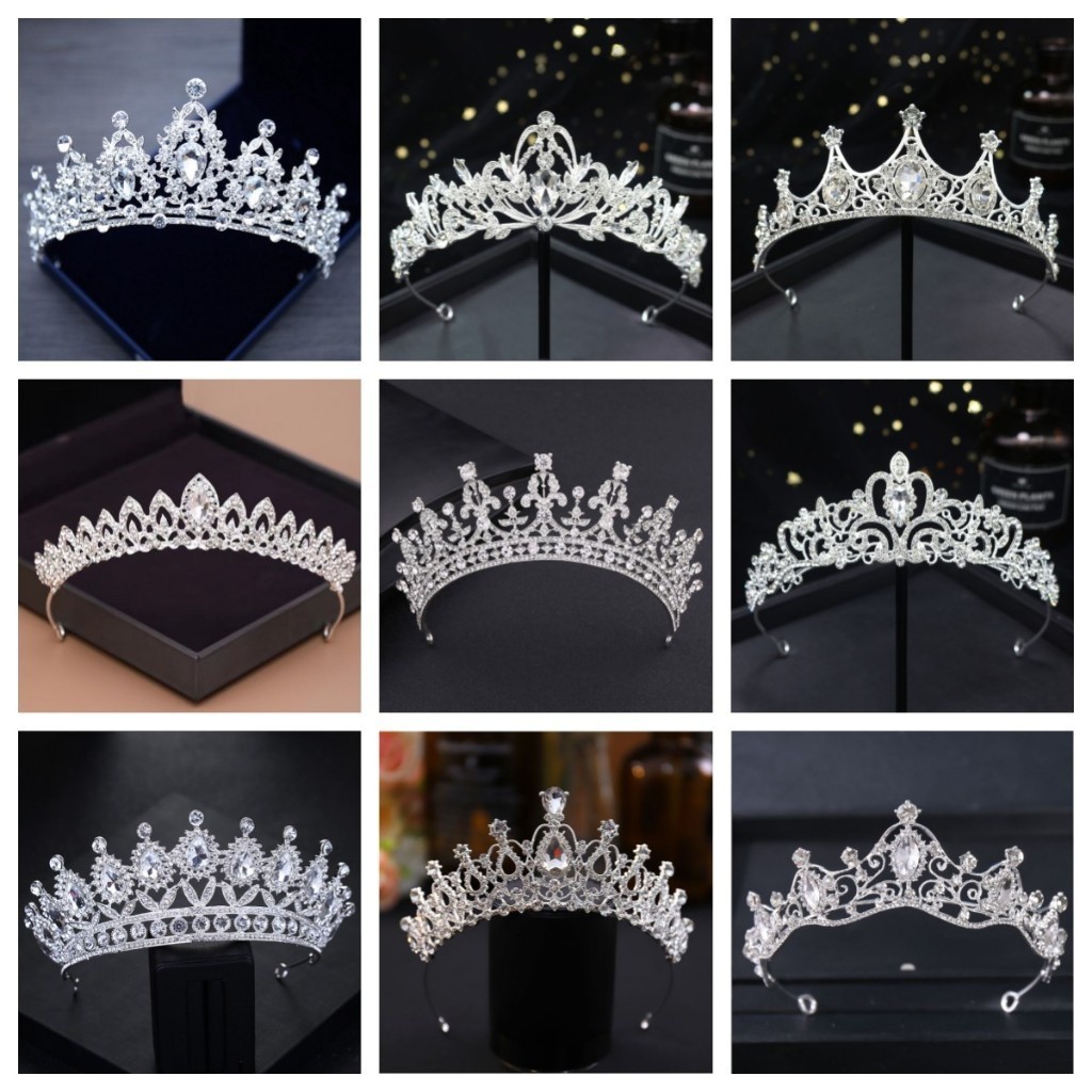 Crystal Crown Bridal Wedding Tiara Headband Marriage Crown Headdress ...