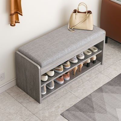 Home Entry Shoe Bench Rack Sit Soft Bag Indoor Easy Shoe Cabinet Stool ...
