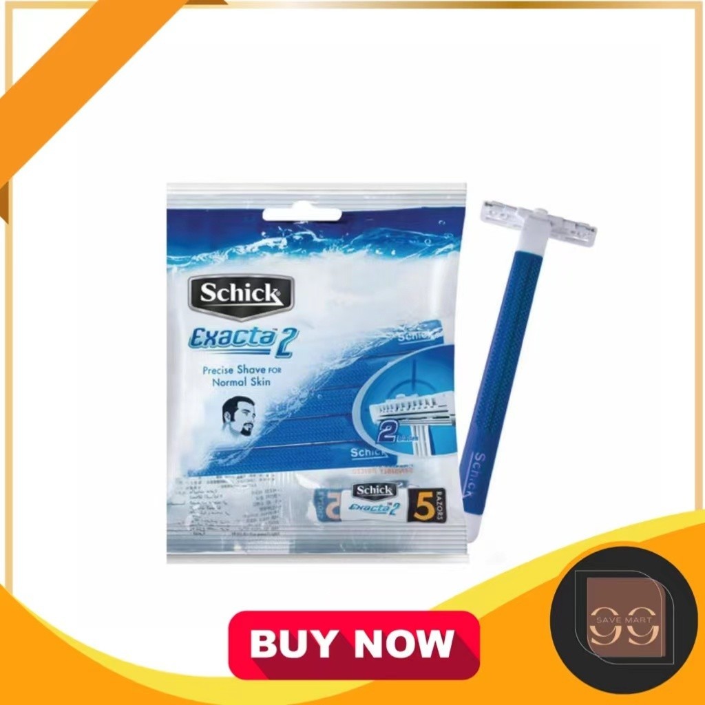 📌Schick Exacta 2 Shaving Normal Skin Men Razor (5 Pcs) | Shopee Malaysia