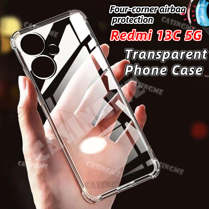 Redmi 13C 5G 2024 Transparent Airbag Clear Casing For Redmi 13C ...