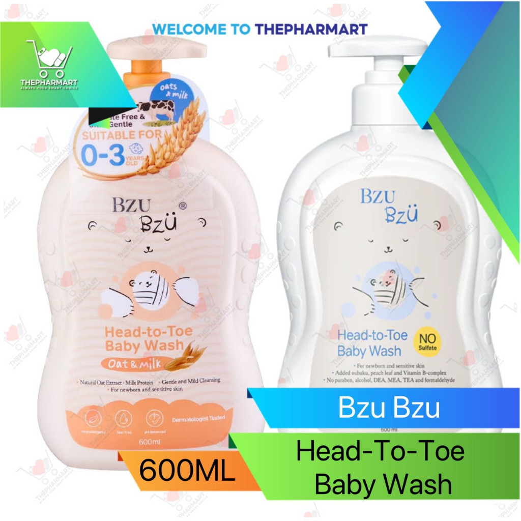 BZU BZU Baby Head to Toe Baby Wash 600ML | Shopee Malaysia
