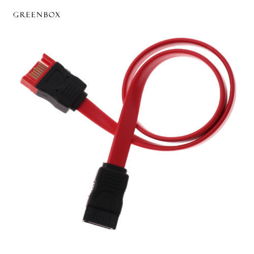 [GB]Red SATA 7 Pin Male to SATA 7 Pin Female Extension Cable Cord for ...
