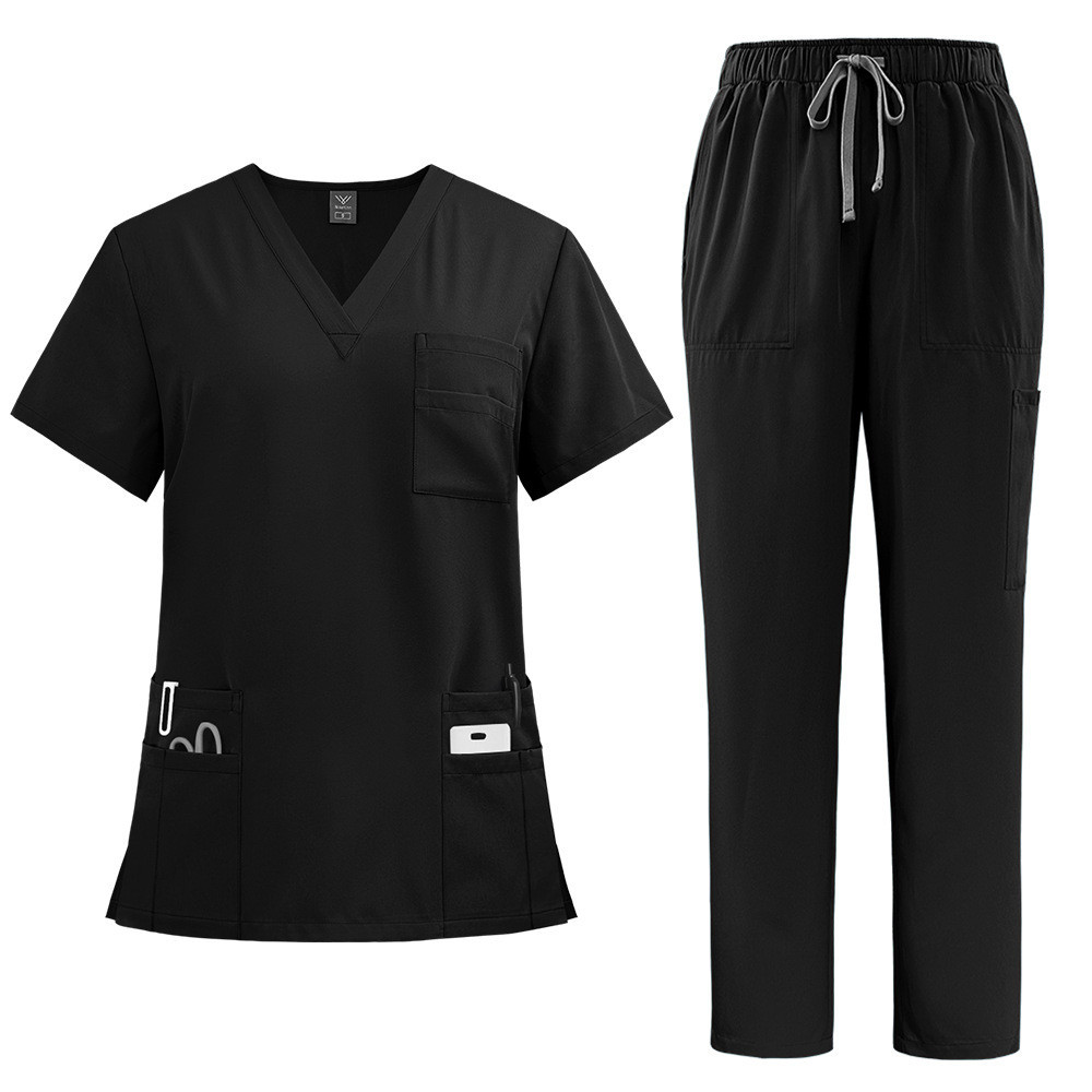 NiaaHinn 【Shirt+Pants】New Scrub Suit Unisex Men'S And Women'S Quick ...