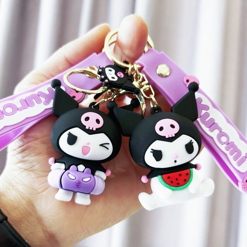 🇲🇾3D Kuromi Hello Kitty Stylist keychain, Birthday Gift , Fashion ...