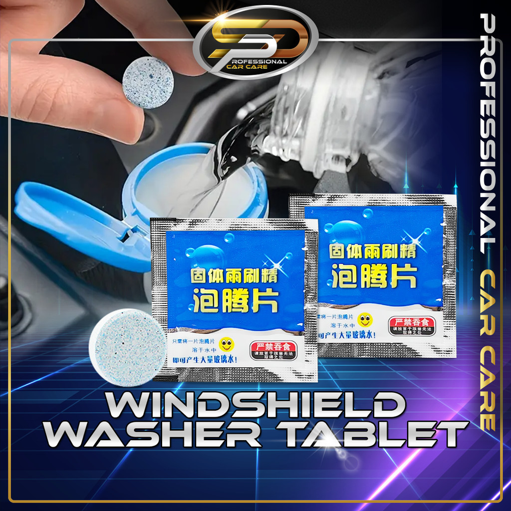 Car Windshield Cleaner Tablet 1pcs Car Glass Cleaner Solid Wiper Window ...