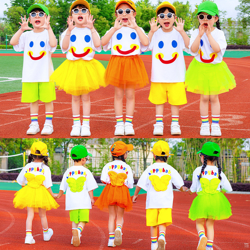 Kindergarten Uniform Summer Short-Sleeved Suit Day 1 Performance ...