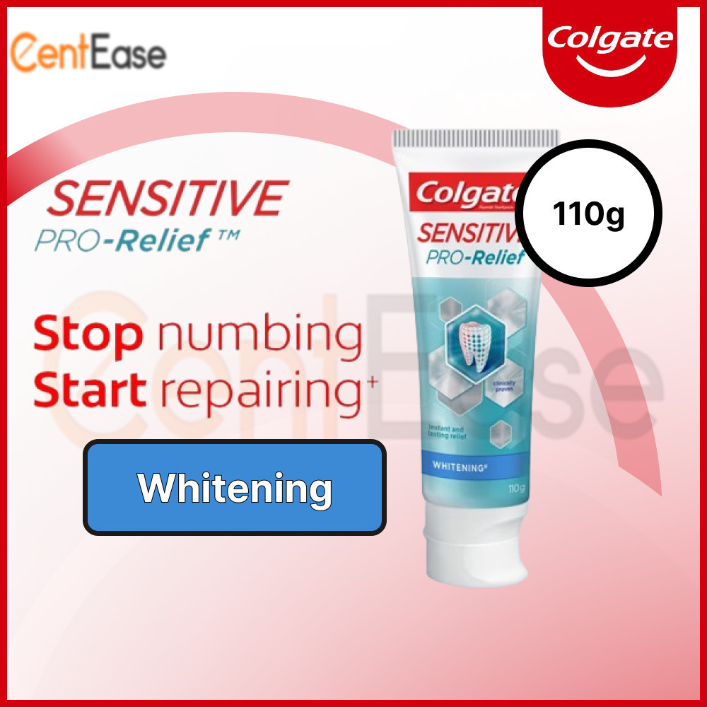 Colgate Sensitive Pro-Relief Whitening Toothpaste 110g (Exp: May 2027) | Shopee Malaysia