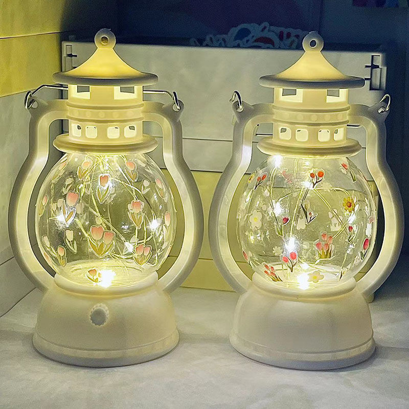 Tulip DIY Night Light Retro Style Korean LED Bedside Lighting Lamp ...