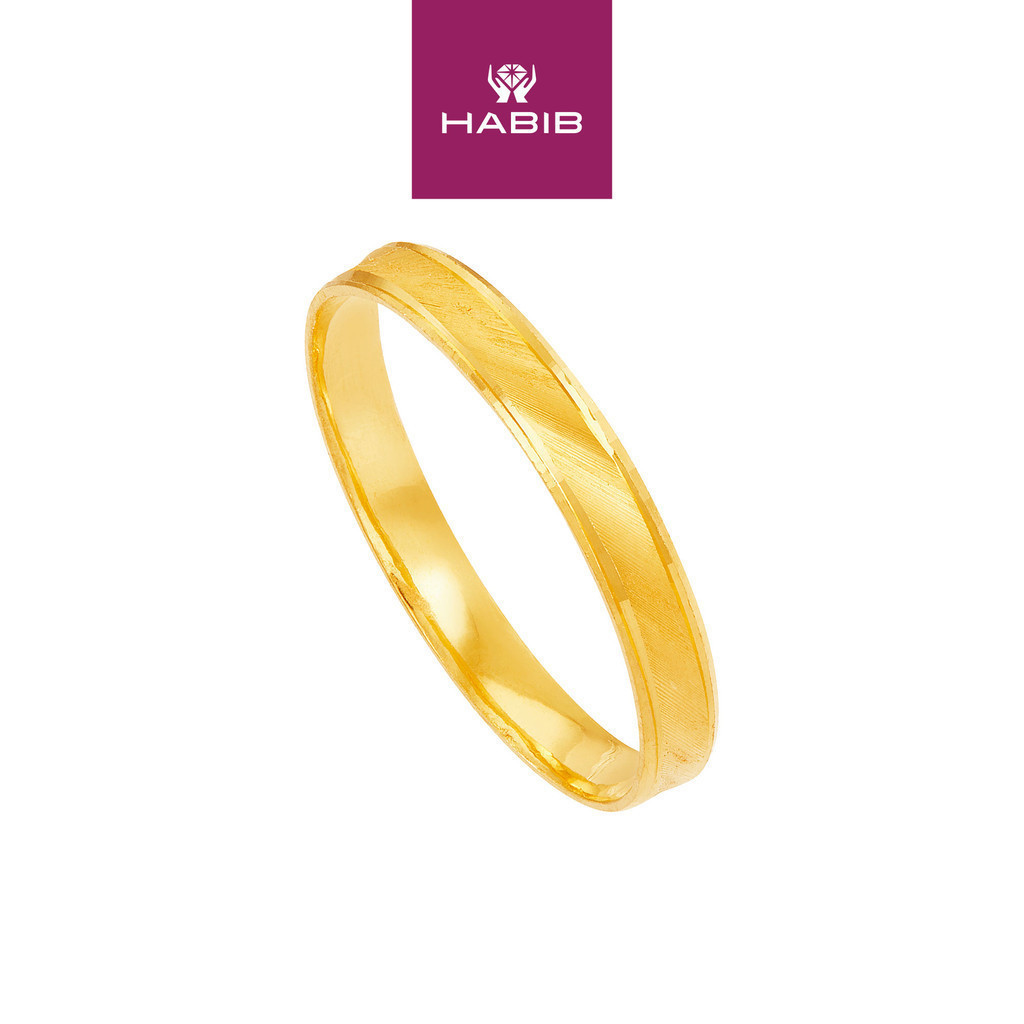 HABIB 916/22K Yellow Gold Ring EHR1040524 | Shopee Malaysia
