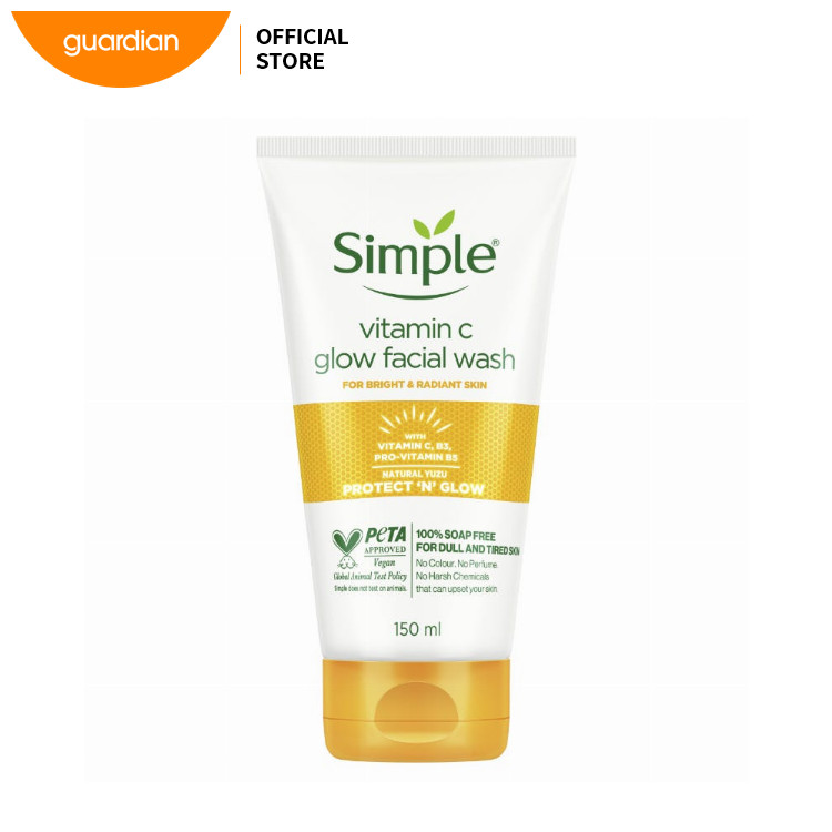 Simple Protect N Glow Vitamin C Glow Facial Wash 150Ml | Shopee Malaysia