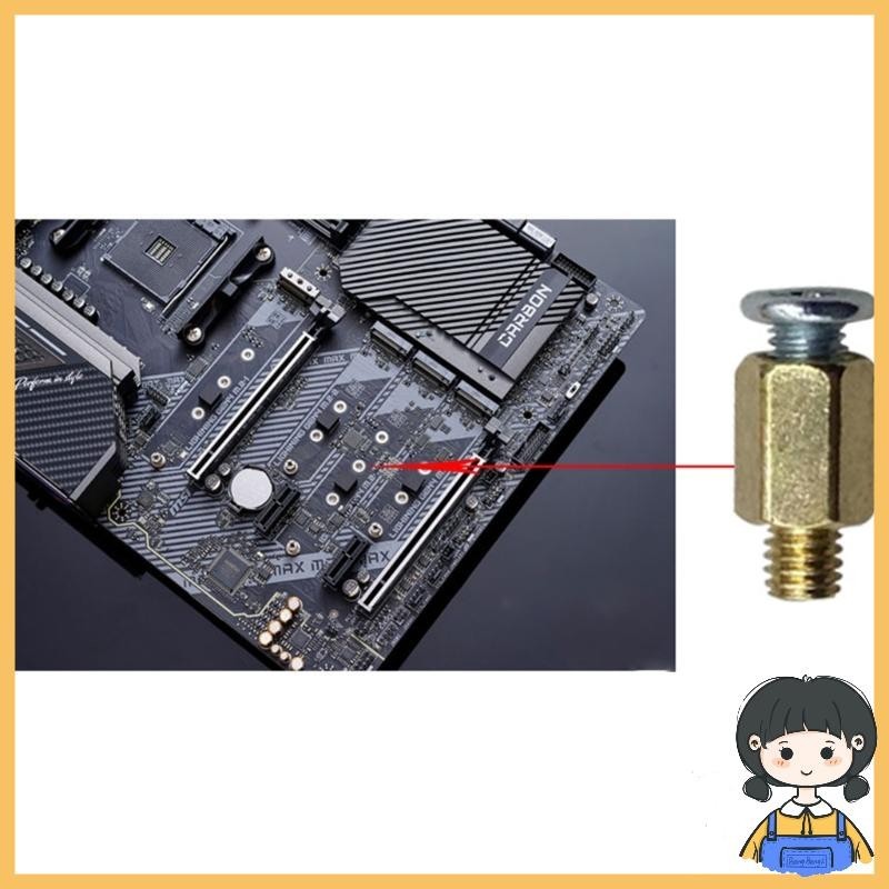 Bang 100Pcs Screws Screw M 2 SSD Stand Mounting Hex Nut for Gigabyte ...