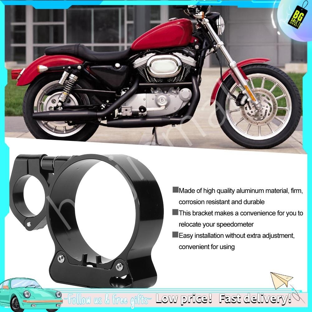 Haijiemall Black Aluminum Side Mount Speedometer Relocation Bracket ...