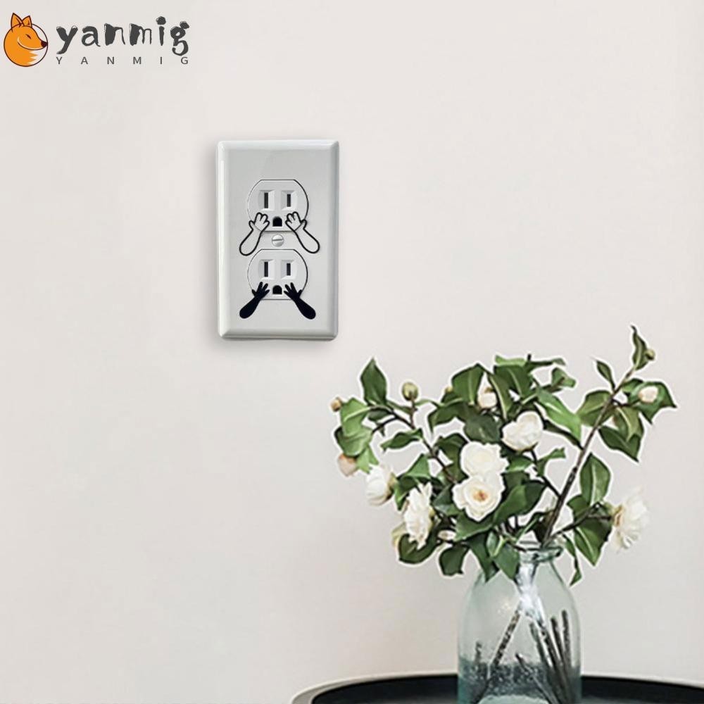 YANMIG 6 pairs Socket Decals, Modern Minimalism Creative Socket ...