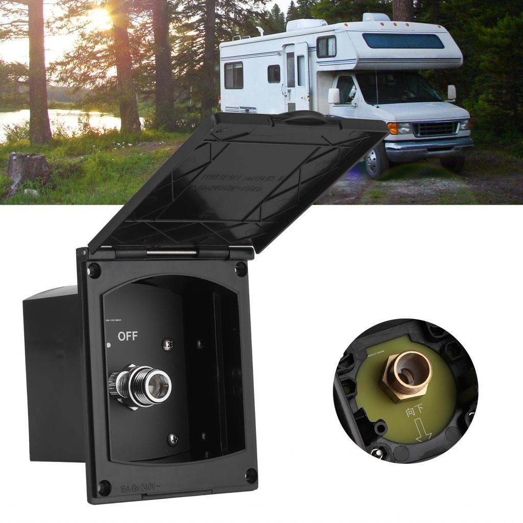 Shopp 1/2in Exterior Shower Box Inlet and Outlet Port for RV Boat ...