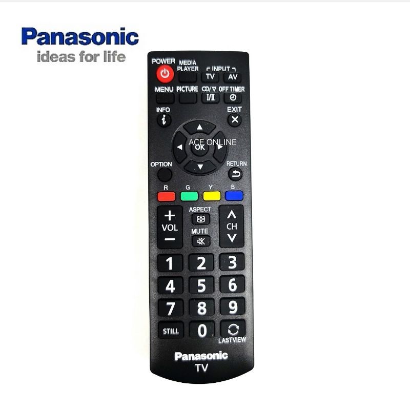 Panasonic LED TV Remote Control With Media Player (USB)Button | Shopee ...