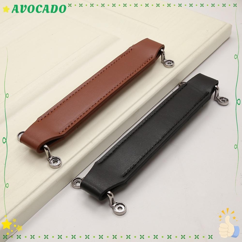 AVOCADD Leather Handle with Screw, Portable Soft Cabinet Pulls, PU Sofa ...