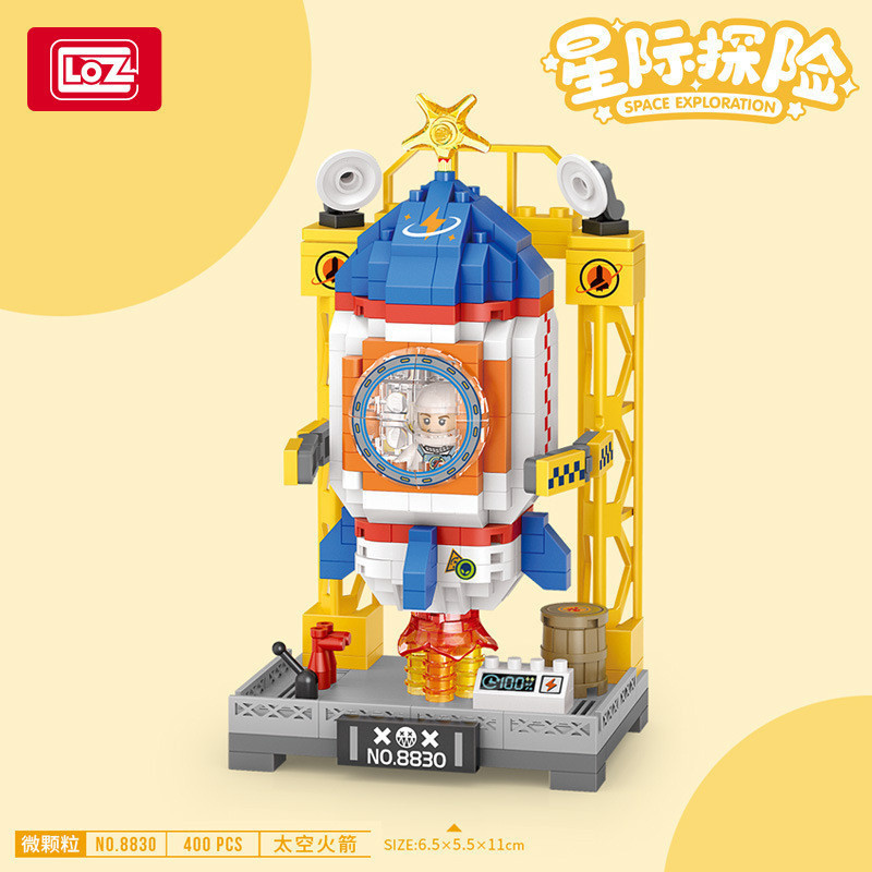 LOZ Astronaut Boy and Astronaut Girl Space Exploration Spacecraft ...