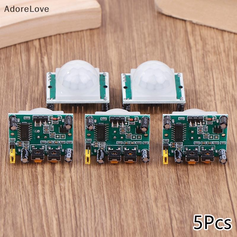 ADL 5pcs HC-SR501 PIR Infrared Sensor Adjust IR Pyroelectric Infrared ...