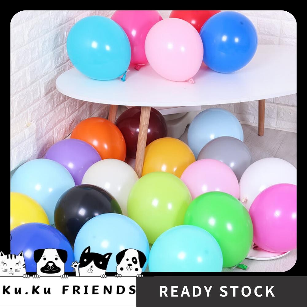 MY Ready Stock|5/10/12 Inches Latex Balloons|Birthday Party Decorations ...
