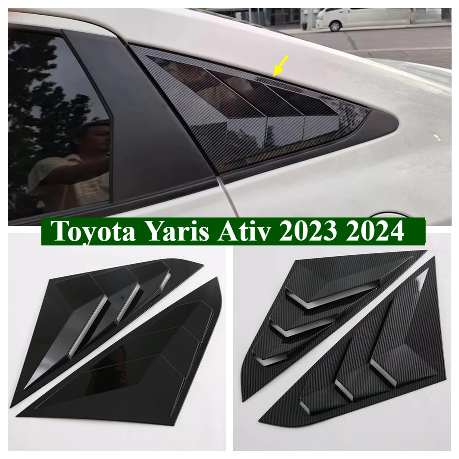 Toyota Yaris Ativ 2023 2024 Rear Window Louver Shutter Spoiler Side ...