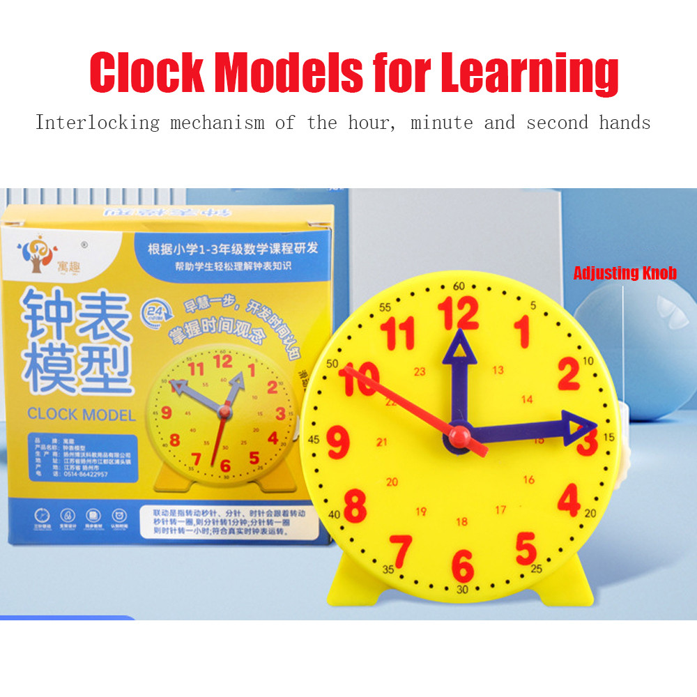 [Ready Stock] Educational Clock Model STEM Learning Kit Time Learning ...
