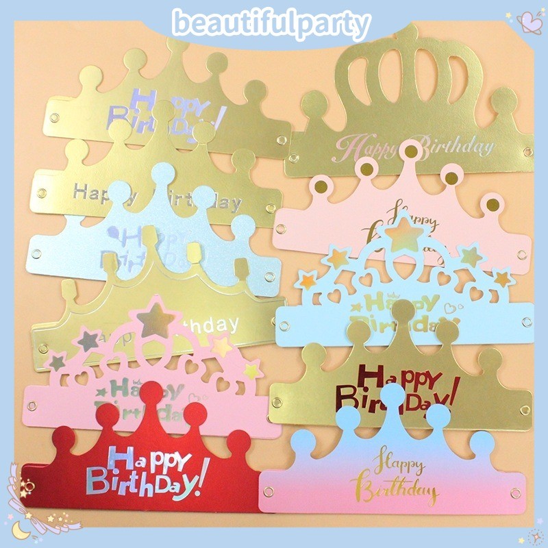 Crown Happy Birthday Party Decorative Hat Children's Birthday Party ...