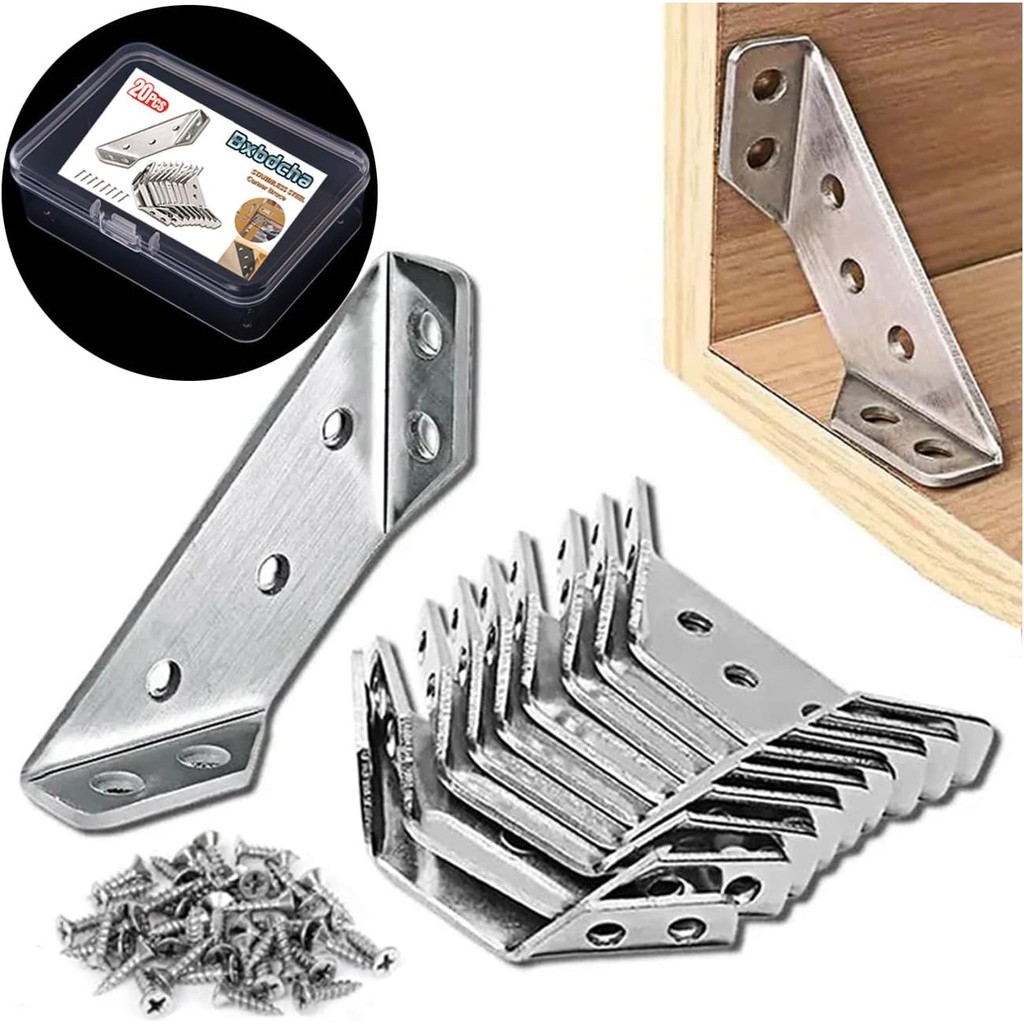 Furniture Corner Connector 10 30 50PCS Universal Stainless Steel L ...