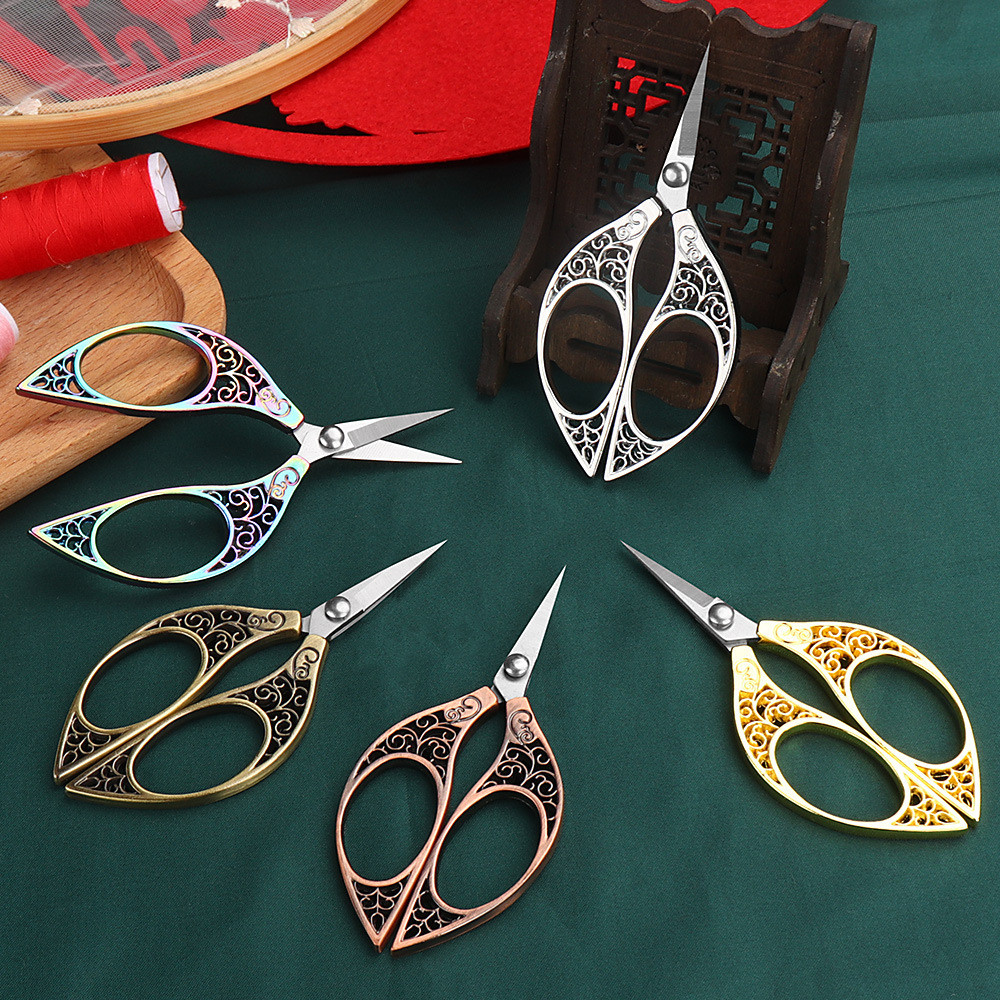 Scissors Household Sewing Stainless Steel Retro Thread Window Grille ...