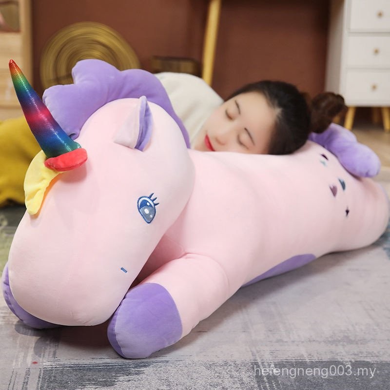 Shopee Shopee Official Unicorn Doll Plush Toy Hug Bear Ragdoll Doll Girl Sleeping Long Pillow ...