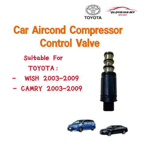 Car Aircond Compressor Control Valve Toyota Wish 2003-2009 ZNE Lejen ...