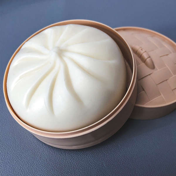 fake eggplant Big Meat Steamed Bun Toy Decompression Ball Soft ...
