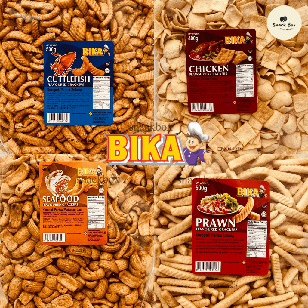 Bika Snack Chicken/Cuttlefish/Prawn/Seafood (400g / 500g / 1kg) | Shopee Malaysia