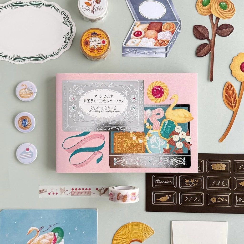 [Ready Stock] Japan alacarudou Wagashi Original 100 Sheets Stationery ...