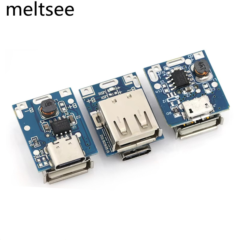TYPE-C USB 5V Boost Converter Step-Up Power Module Lithium Battery ...