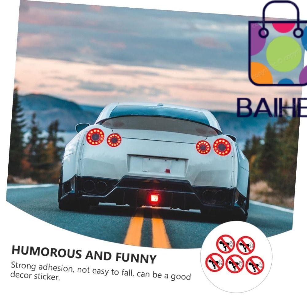 BAIHEE Fun and Civilized Car Stickers, No Farting Stickers Car Window ...