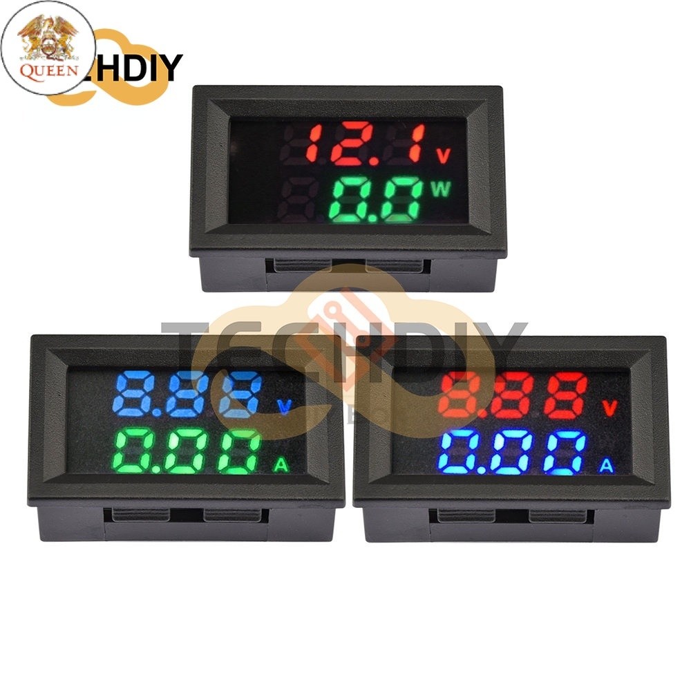 QC M430 DC 4-30V 10A 50A 100A LED Digital Voltmeter Ammeter Car Motocycle Voltage Current Meter ...