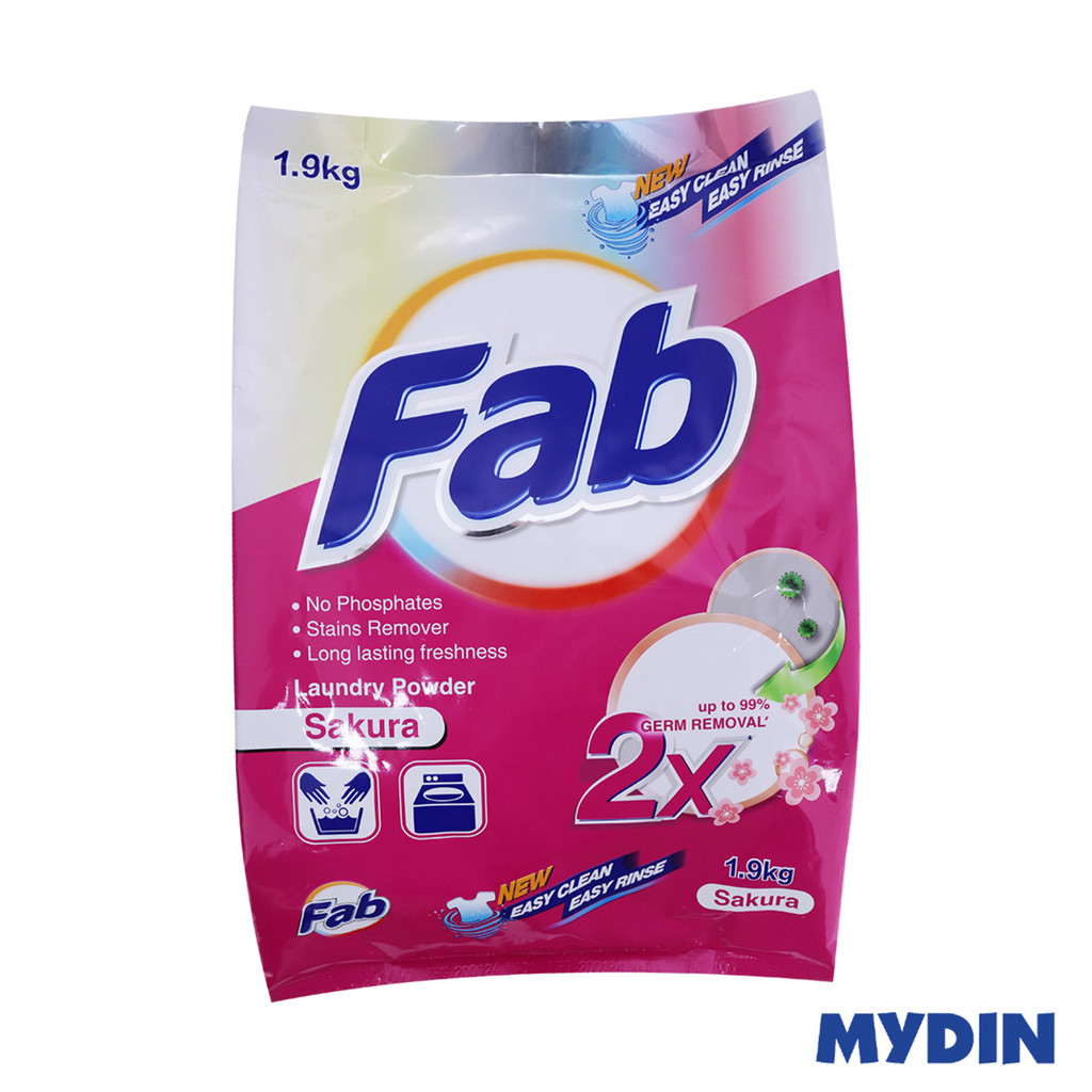 Fab Sakura Detergent Powder (1.9kg) | Shopee Malaysia