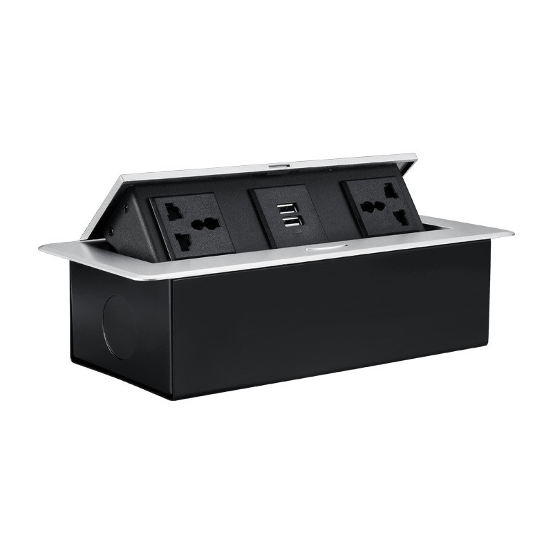 Conference Room Desktop Pop-Up Multi-Function Universal Socket Three ...