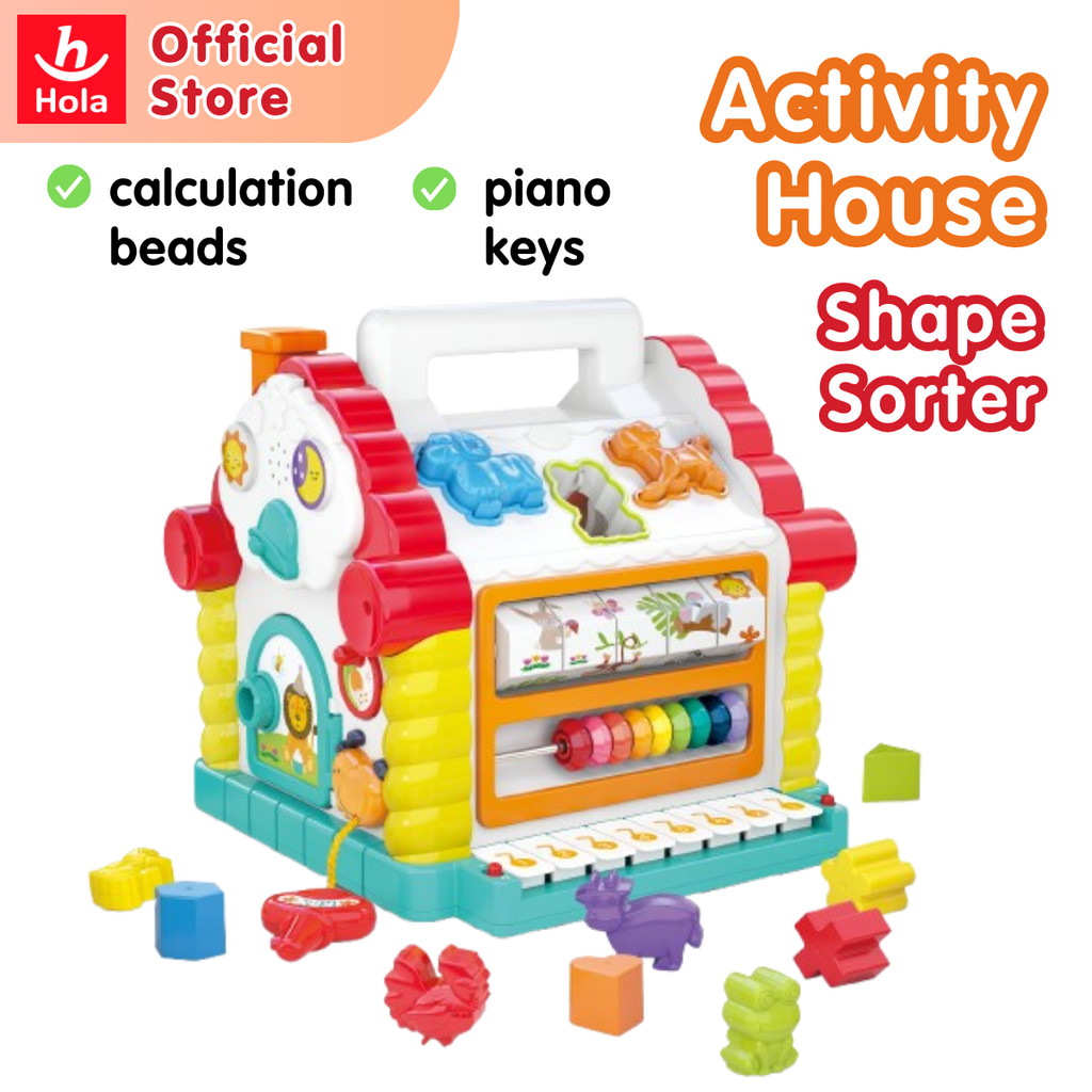 Hola Activity House Shape Sorter | Shopee Malaysia