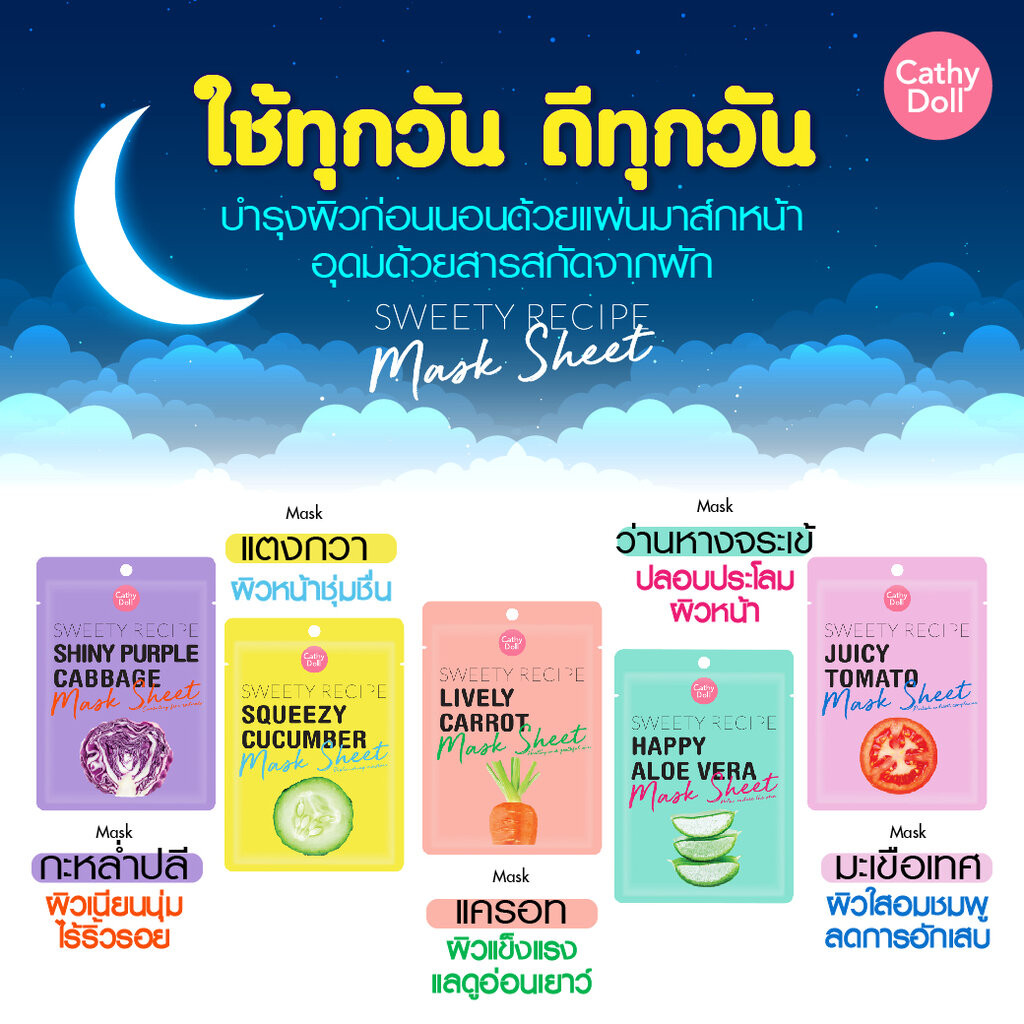 Cathy Doll Katy Sweety Recipe Mask (25g) Sheet (25 G) | Shopee Malaysia